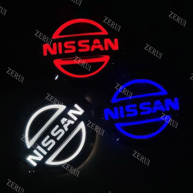 ZR For Modified Nissan Car Logo LED Light Emblems Logo Badge DIY Car ...
