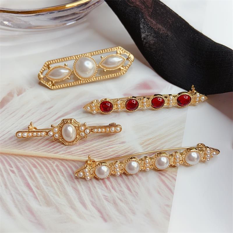 Luxury Retro Baroque Style Pearl Brooches for Women Luxury Designer ...