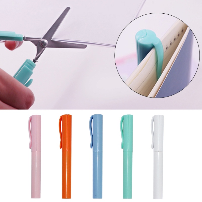 WRC Multi-function Scissors Pen shape Scissors Portable Travel Safety ...