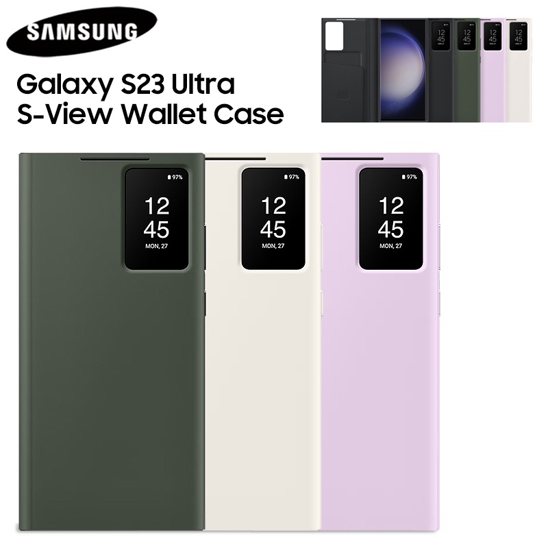 Original Samsung Smart Clear S-View Wallet Flip Case Cover for Samsung ...