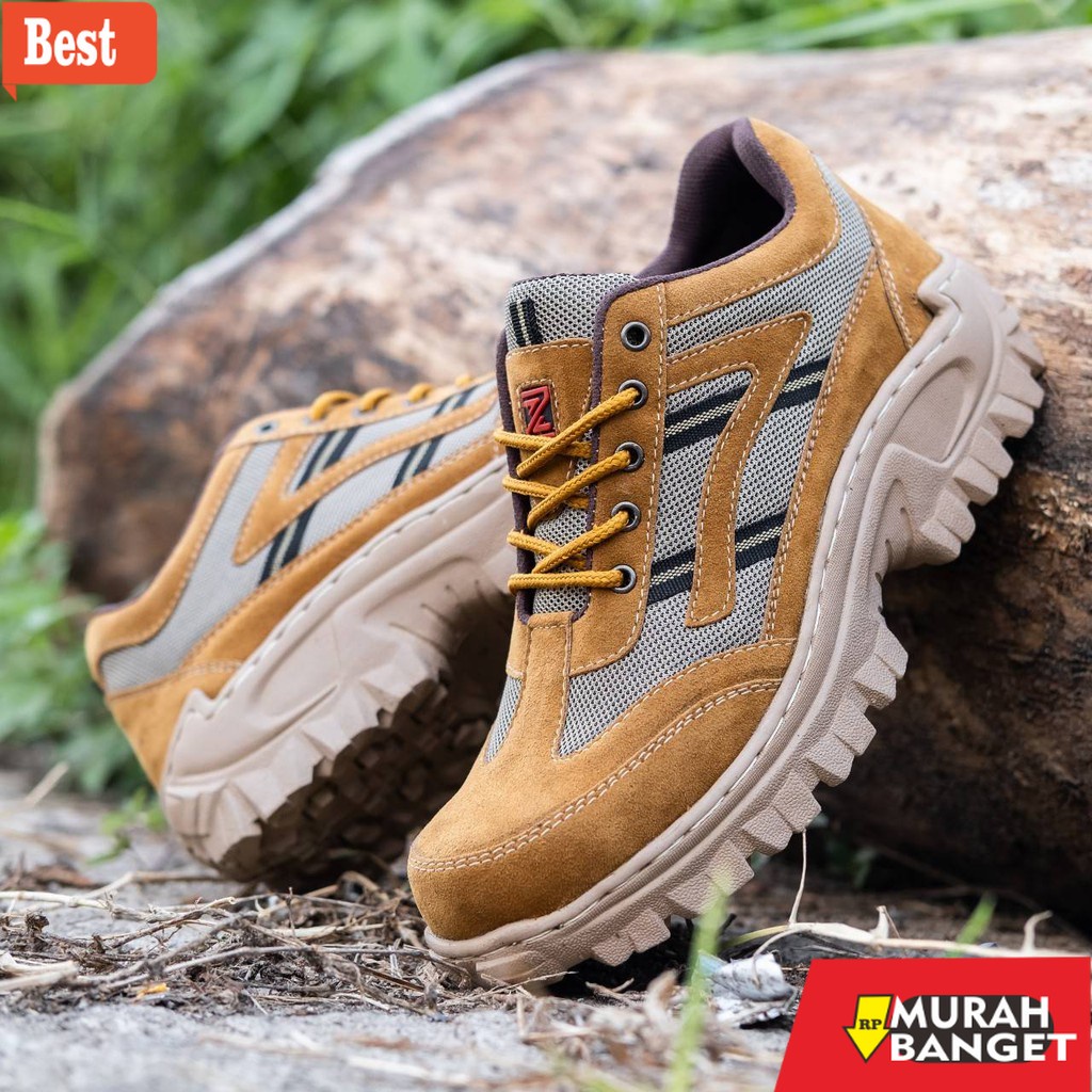 Boot pria terbaru- SEPATU SAFETY SEMI BOOTS PENDEK/LOW PRIA KULIT BOOT ...