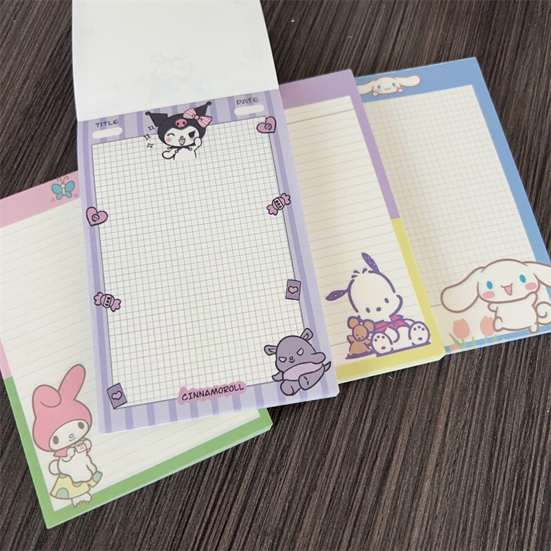 50Pcs/set Cartoon Cute Sanrio Kuromi Sticky Notes Memo Sheets ...