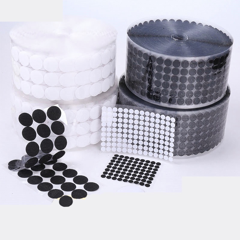 25 Pairs Self Adhesive Dots Velcro, Sticky Back Nylon Coins, Hook Loop ...