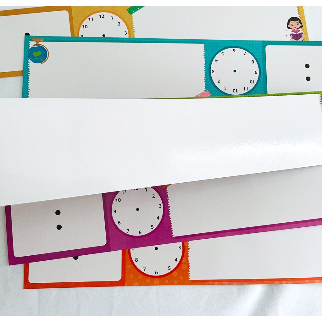 12 Pcs Daily Routines Schedule Cards Schedule Pocket Chart Add-ons DIY ...