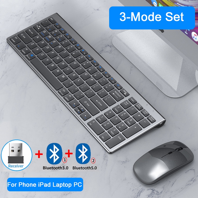 78 Keys Ultra Thin Wireless Bluetooth 3.0 5.0+. 4GHz The Third Mock ...