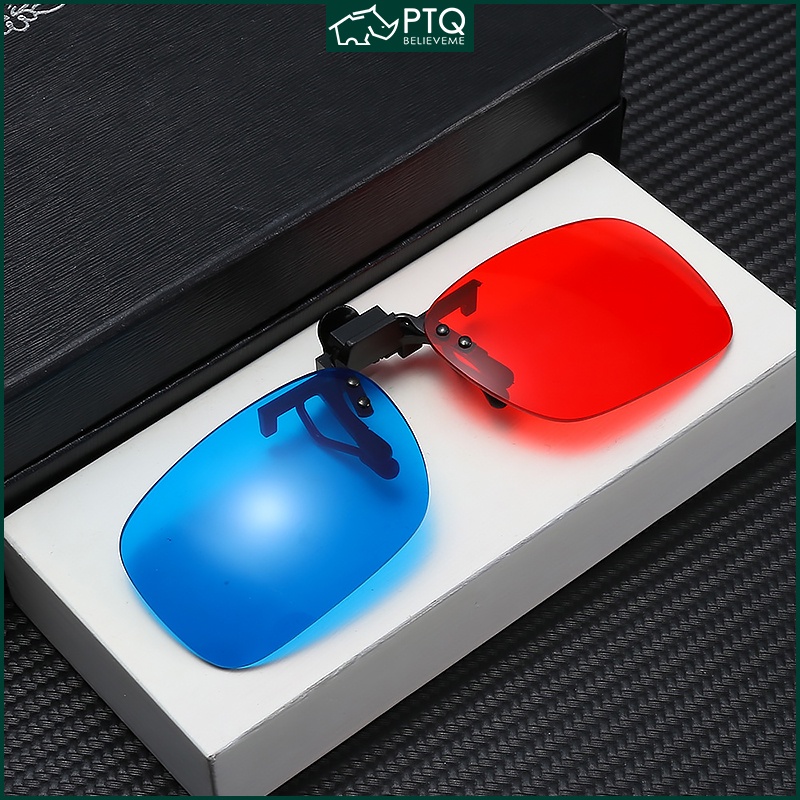 3D Glasses for Men and Women Retro Red Blue Sunglasses Clip Cinema ...