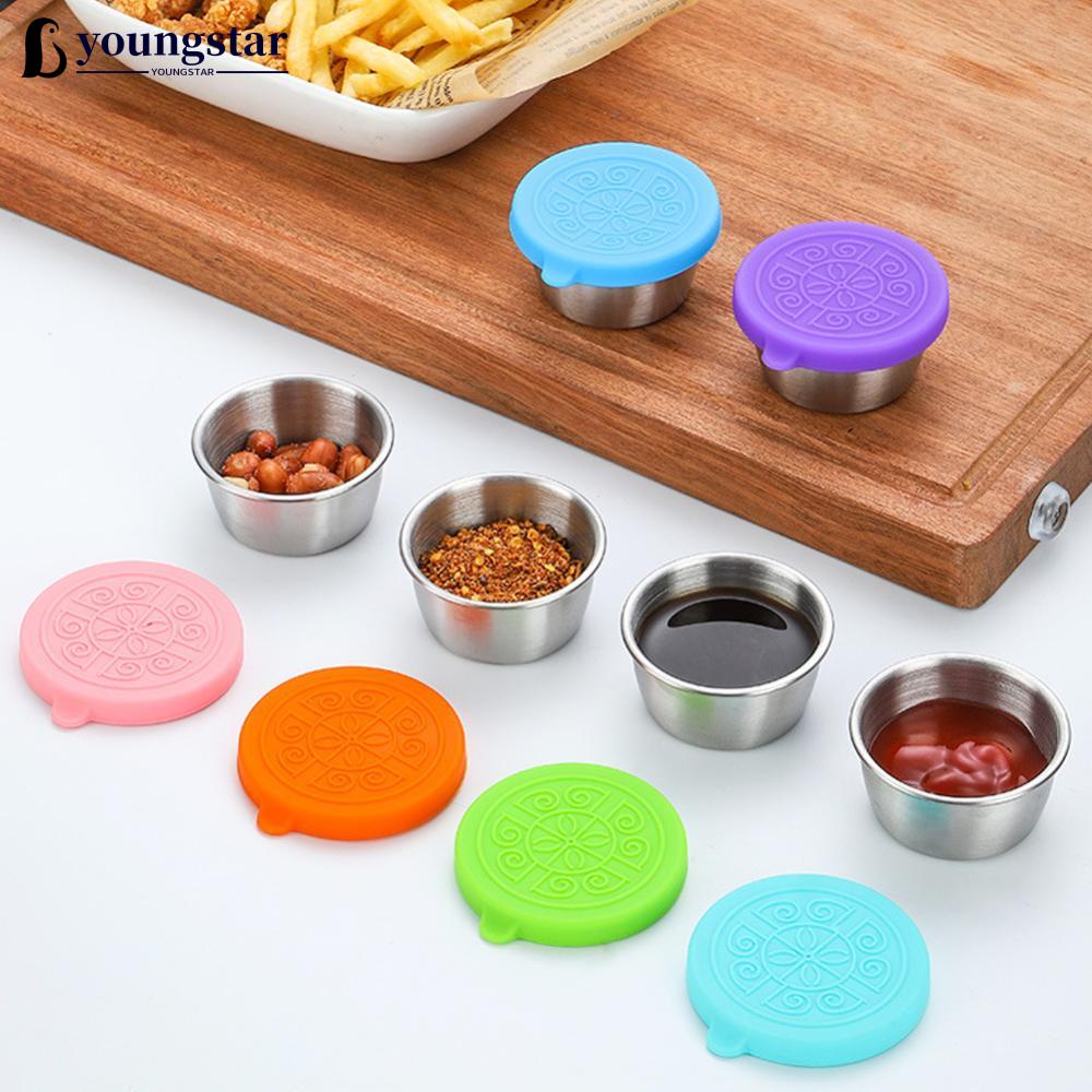 YOUNGSTAR 50/70ml 304 Stainless Steel Salad Container Small Condiment ...