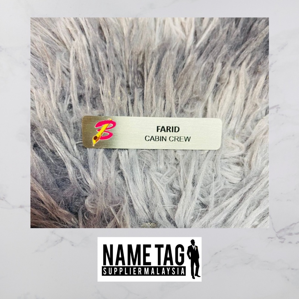 [PREMIUM}] NAME TAG EPOXY ACRYLIC BATIK AIRLINES / CABINCREW (65x15MM ...