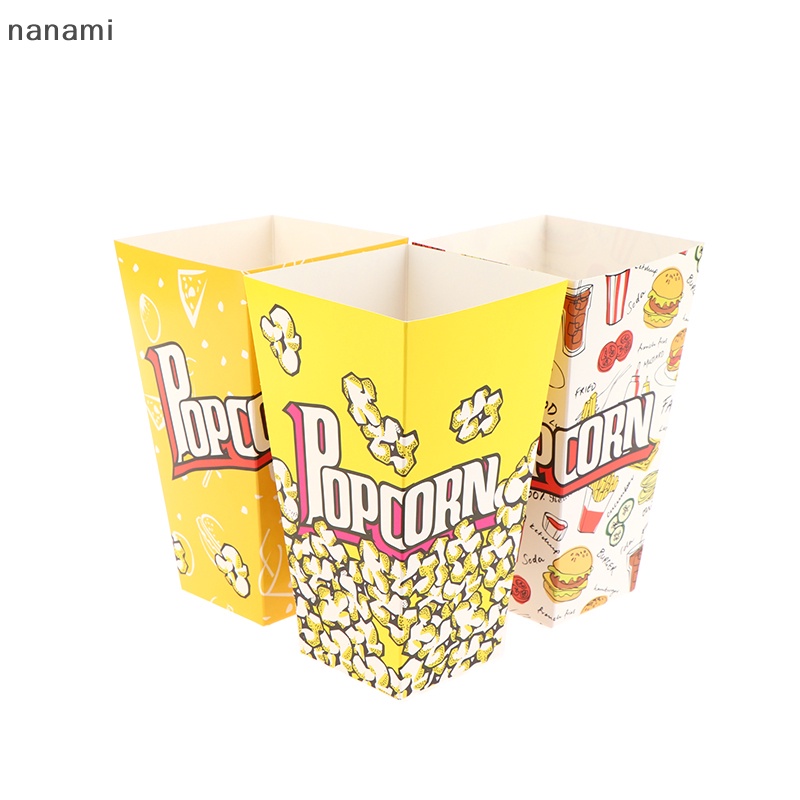 [Nanami] 10Pcs Popcorn Boxes Container Holder Paper Cup Popcorn Buckets ...