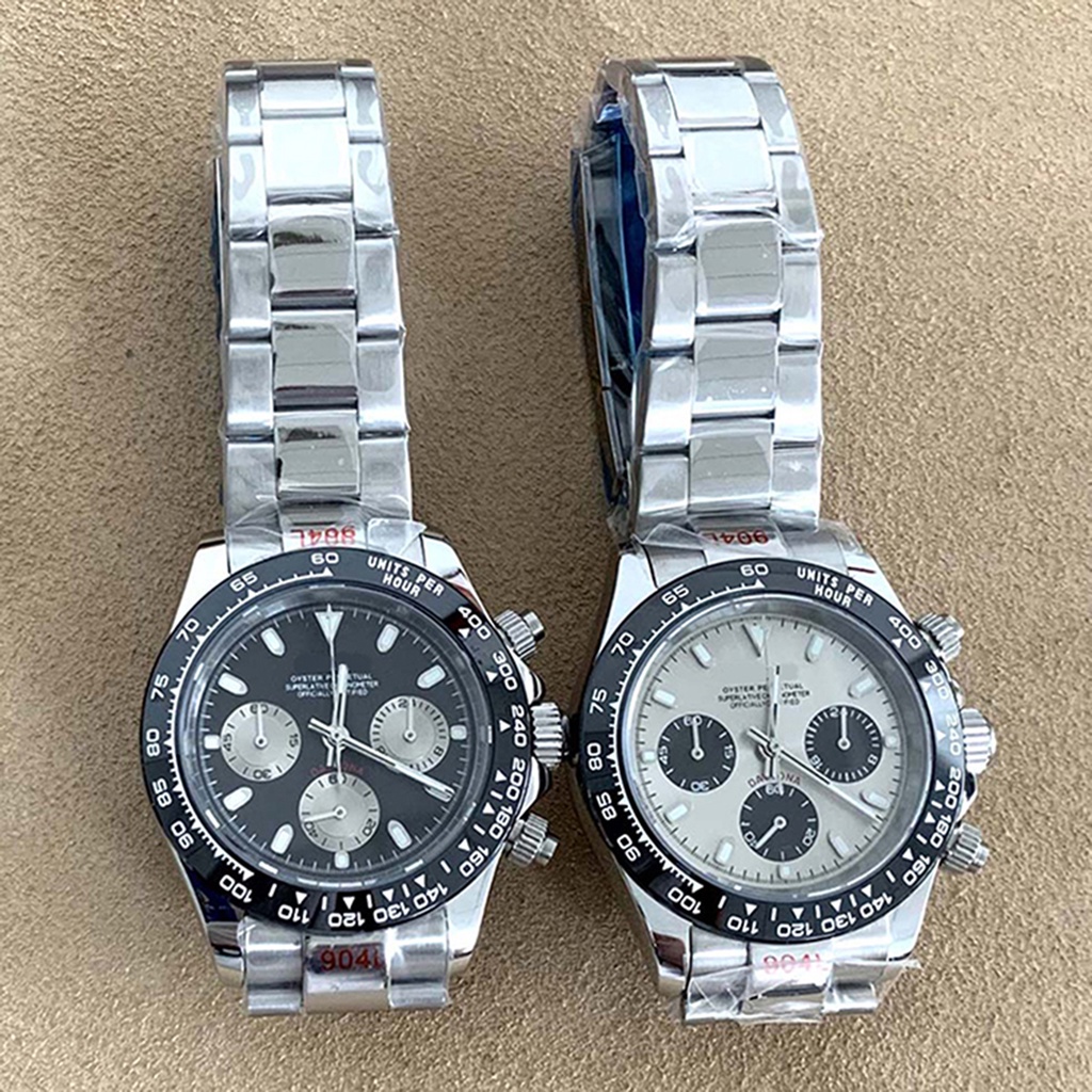 40mm PVD Plating Stainless Steel Case Green Luminous Watch with Japan ...