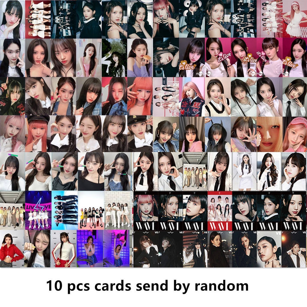 7pcs/set IVE FANCAM Photo Cover Stage Photocards WONYOUNG REI LIZ YUJIN GAEUL LEESEO Lomo Cards ...