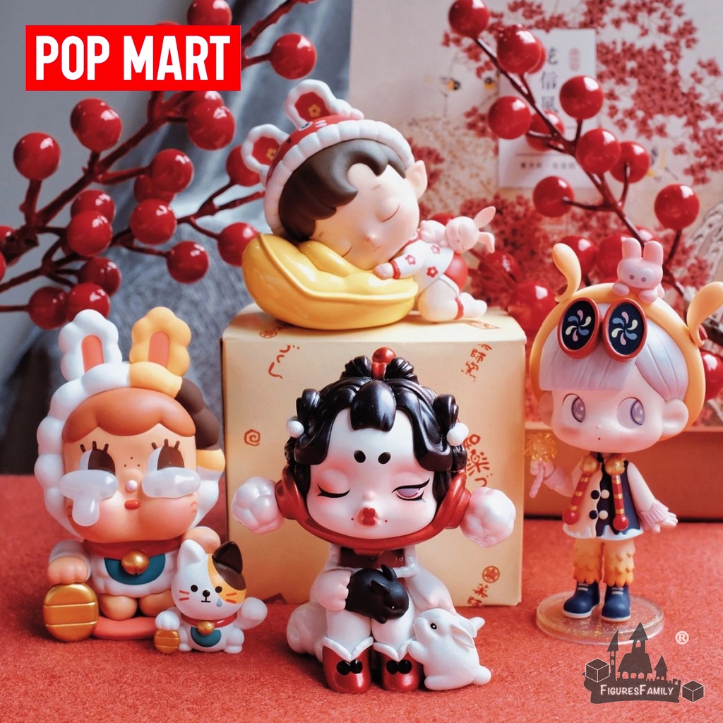 [Genuine] POPMART 2023 Three Two One Happy Chinese New Year Series ...
