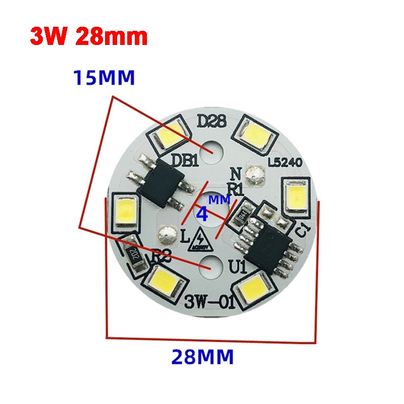 2pcs AC 220V Driver-free 2835 SMD Led Chip 3W - 18W 28mm - 120mm Lamp ...