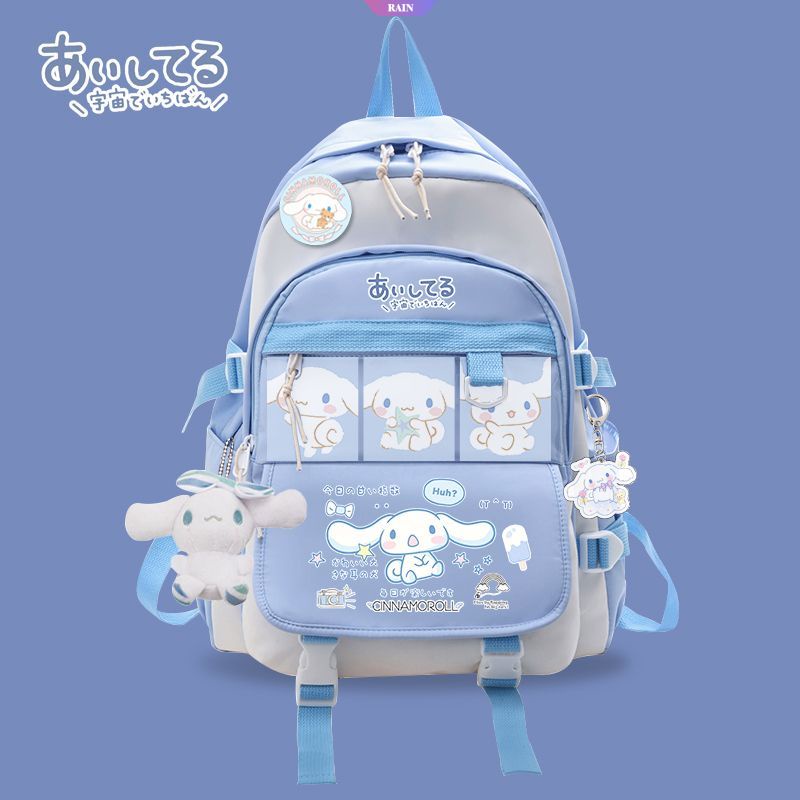 New Cartoon Anime Sanrio Cinnamoroll Backpack Children Girl Boy Blue ...