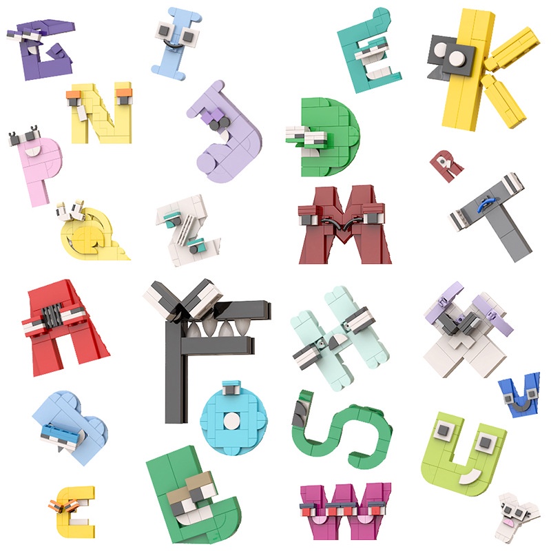 MOC The English Alphabet Has 26 Letters Building Blocks Bricks Toys For ...