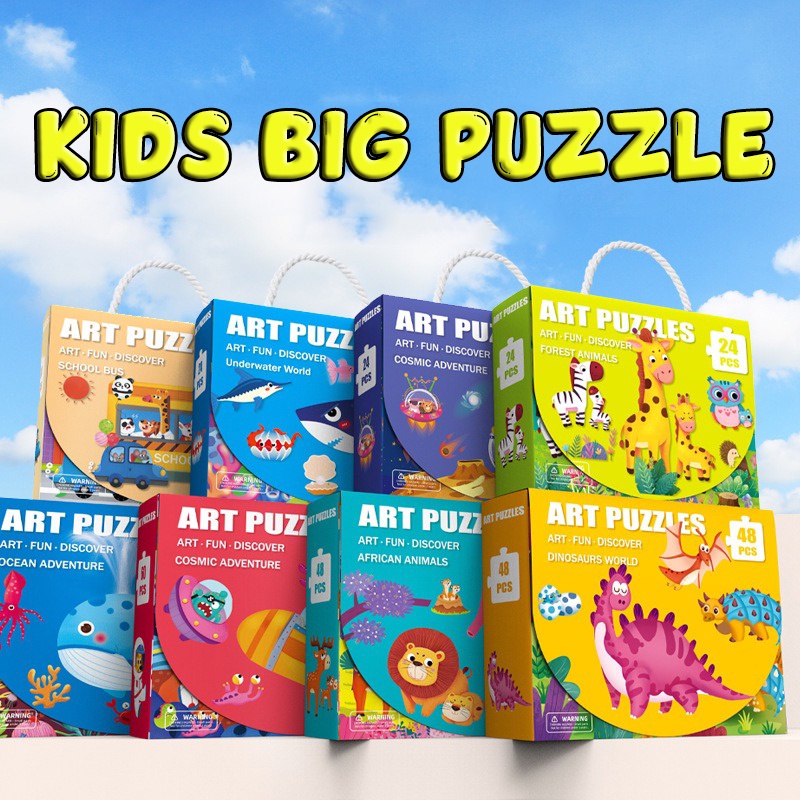 24pcs/48pcs/60pcs Kids Jigsaw Puzzle Educational Toys for Kids | Shopee ...