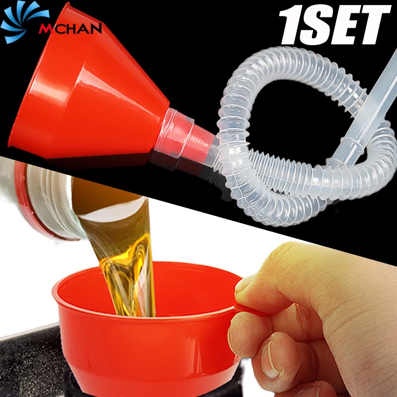 Portable Motorcycle Refueling Funnel with Detachable Hose Tube / Engine ...