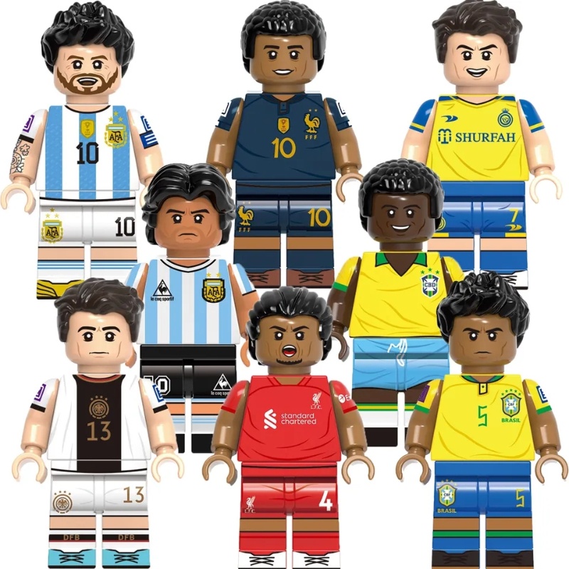 New Worl- Cups Famous Football Soccer Player Messi Mbappe Ronaldo ...