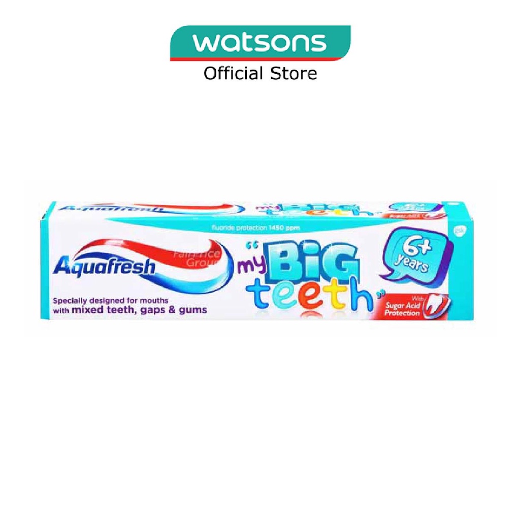 AQUAFRESH Big Teeth Toothpaste 50ml | Shopee Singapore