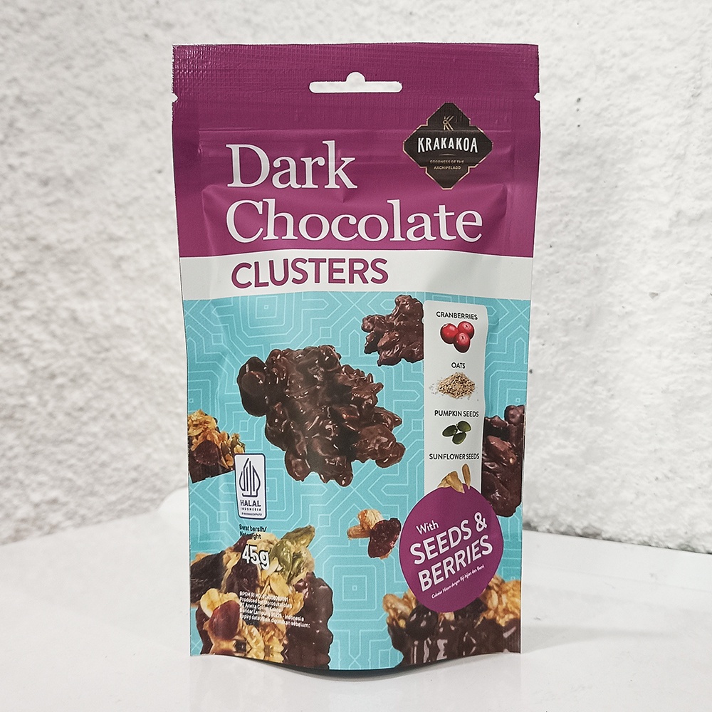 Krakakoa Dark Chocolate Clusters with Seed & Berries Snack Chocolate ...
