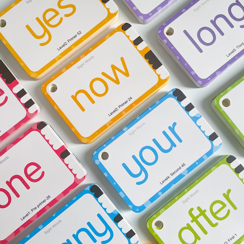 220 Sight Words Children Learning English Words Flash Cards Sight Word ...