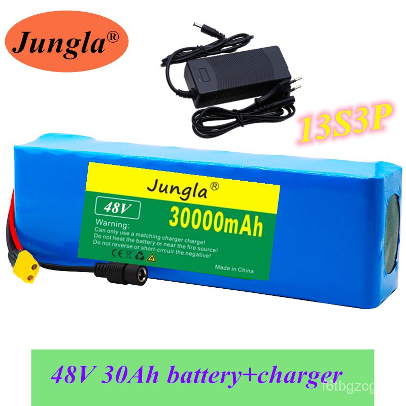 New 48v 30000mAh Li-ion baery 48v 30Ah 1000w 13S3P li-ion Baery Pack 54 ...