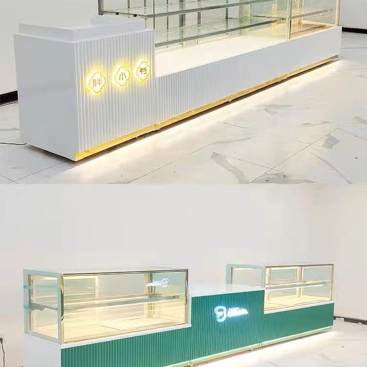 Display Cabinet Walnut Sweet Cake Cabinet Pastry Display Case Solid ...
