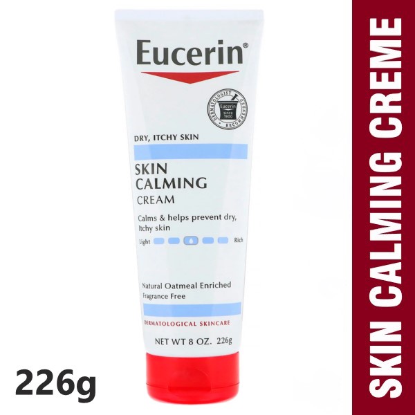 Eucerin, Skin Calming Creme, Dry, Itchy Skin, Fragrance Free, 8 oz (226 ...