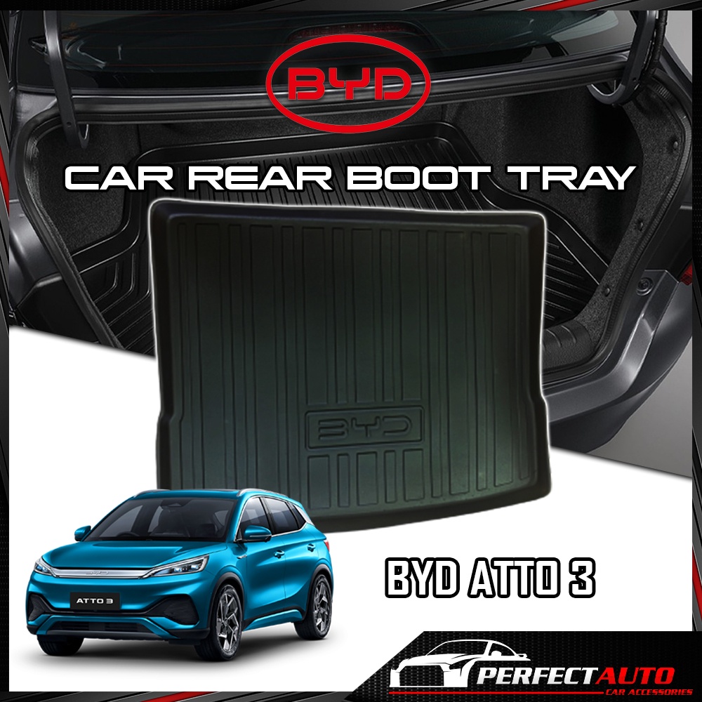 BYD ATTO 3 Rear Trunk Cargo Car Boot Tray (Waterproof) | Shopee Singapore