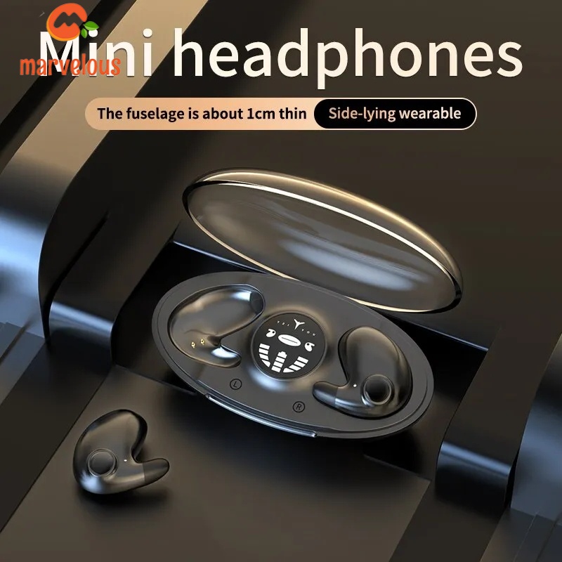 Mini Noise Reduction Earphones Touch Buttons Sleep Comfort Invisible ...