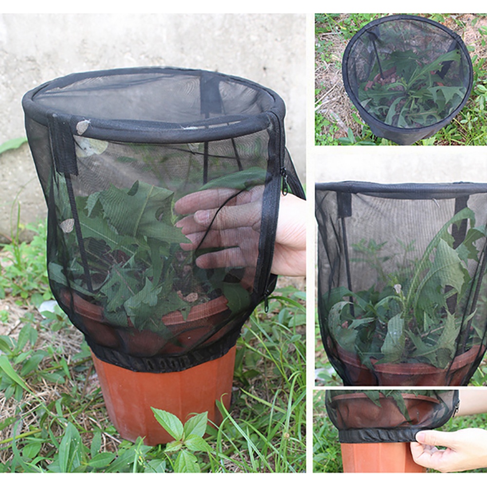Plant Net Cover Protective Zipper Mesh Net Bag Garden Plant Cover Fruit ...