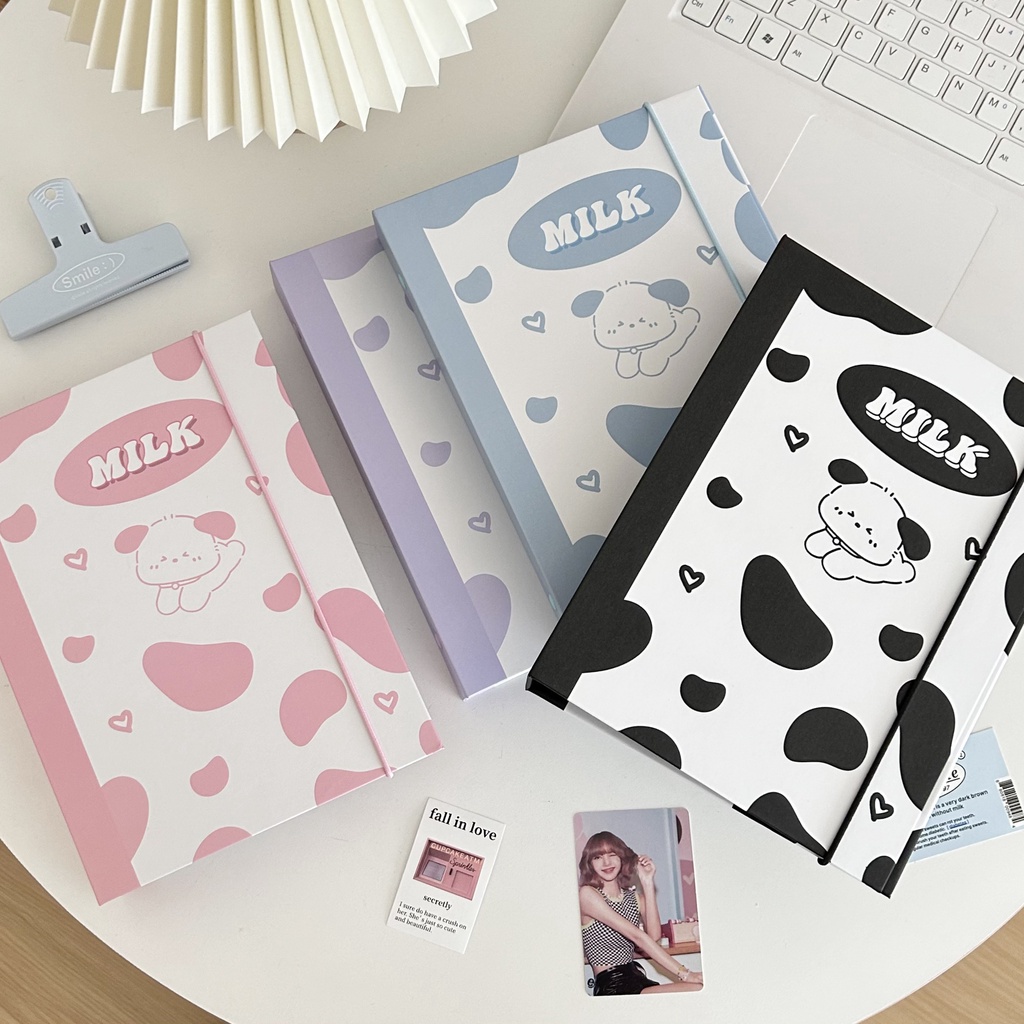 Photo Card Binder Original Cow Puppy Cartoon A5 Album Polaroid Binder ...