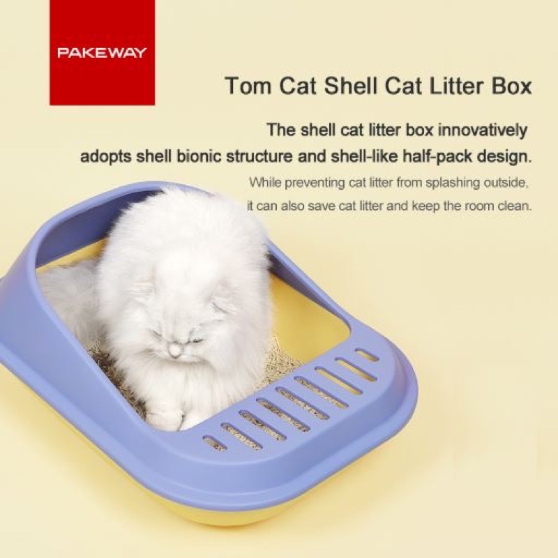 Pakeway Tomcat shell 🐚 cat litter box pet toilet | Shopee Singapore