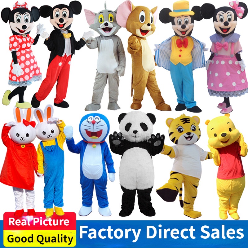 Mascot Costume Cartoon Animation Suit Adult Size Role Play Fun Clothes ...