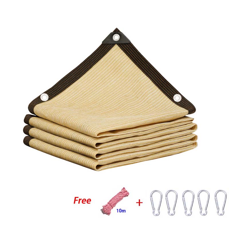 Outdoor Patio Shading Net Beige Garden Sun Shade Net Pergola Balcony ...