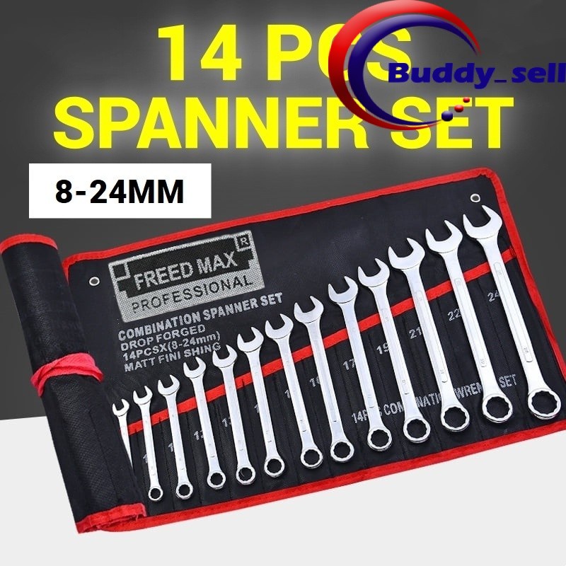 (14 PCS) 8-24mm Combination Wrench Spanner Set Tools Set 14 PCS Car ...