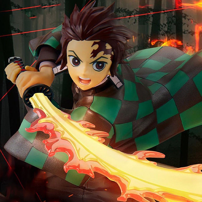 Demon Slayer Tanjiro Ghost Slayer BladeGod of Fire Kagura Hinata Breath ...