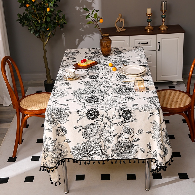 Coffee Table Living Room Table Mat Rose Tablecloth Tablecloth American ...