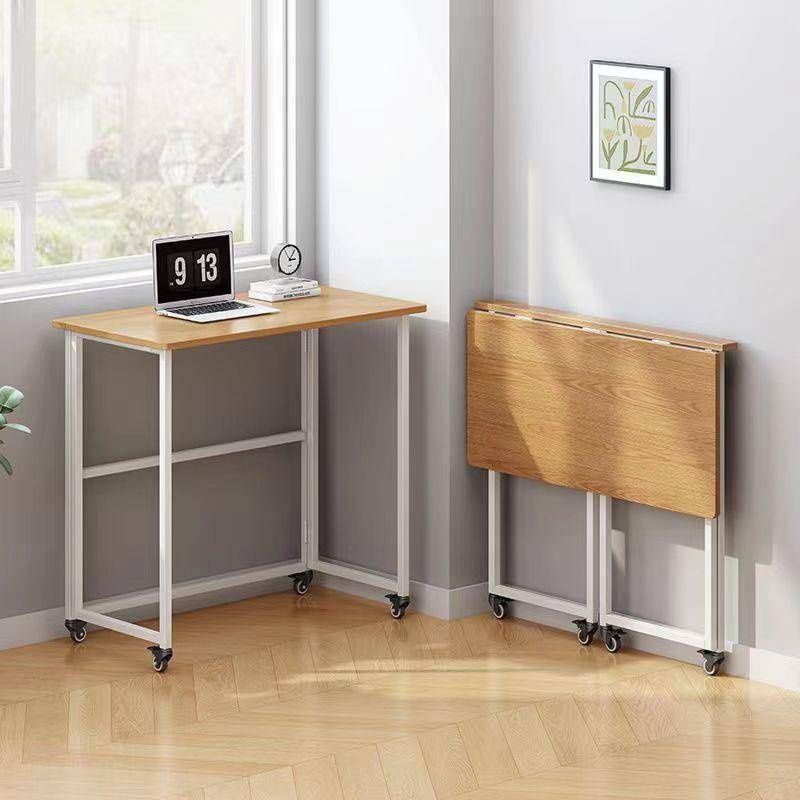 Folding computer desk, simple mobile office desk, folding desk ...