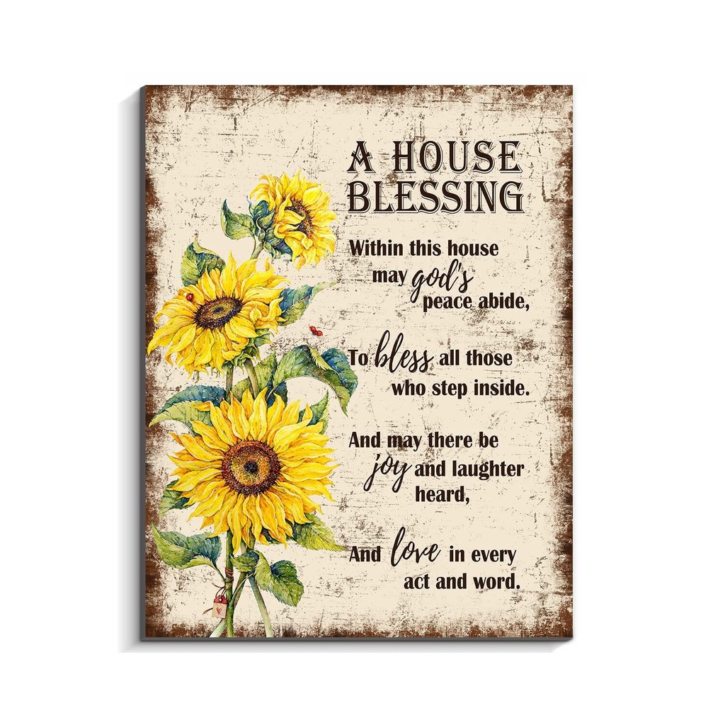 A House Blessing - Christian Wall Art - Thanksgiving Decorations ...