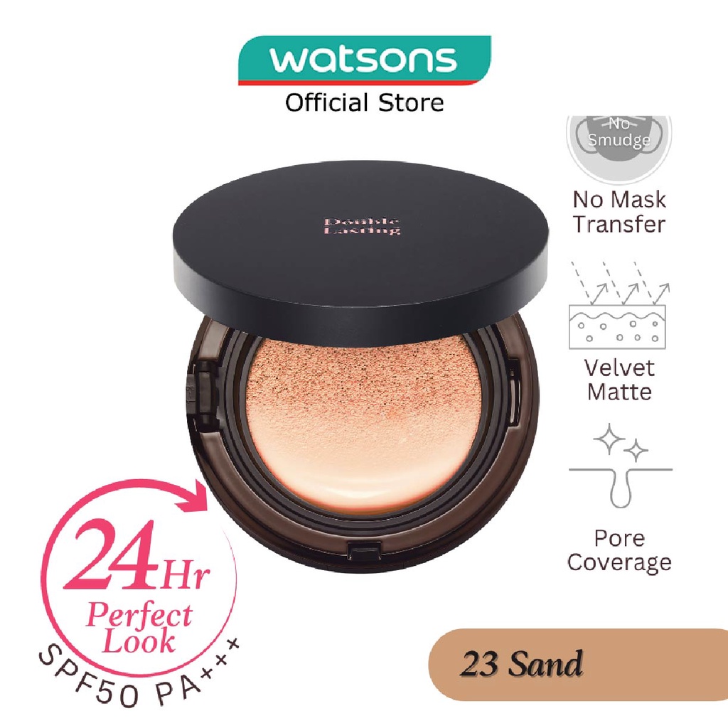 ETUDE Double Lasting Cushion Matte Sand 23N SPF50+ PA++++ 15g | Shopee ...
