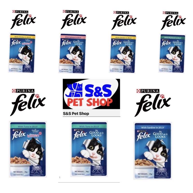 Purina Felix 85g wet food 🔥 🔥 (Bundle of 24pcs) 🔥🔥 | Shopee Singapore