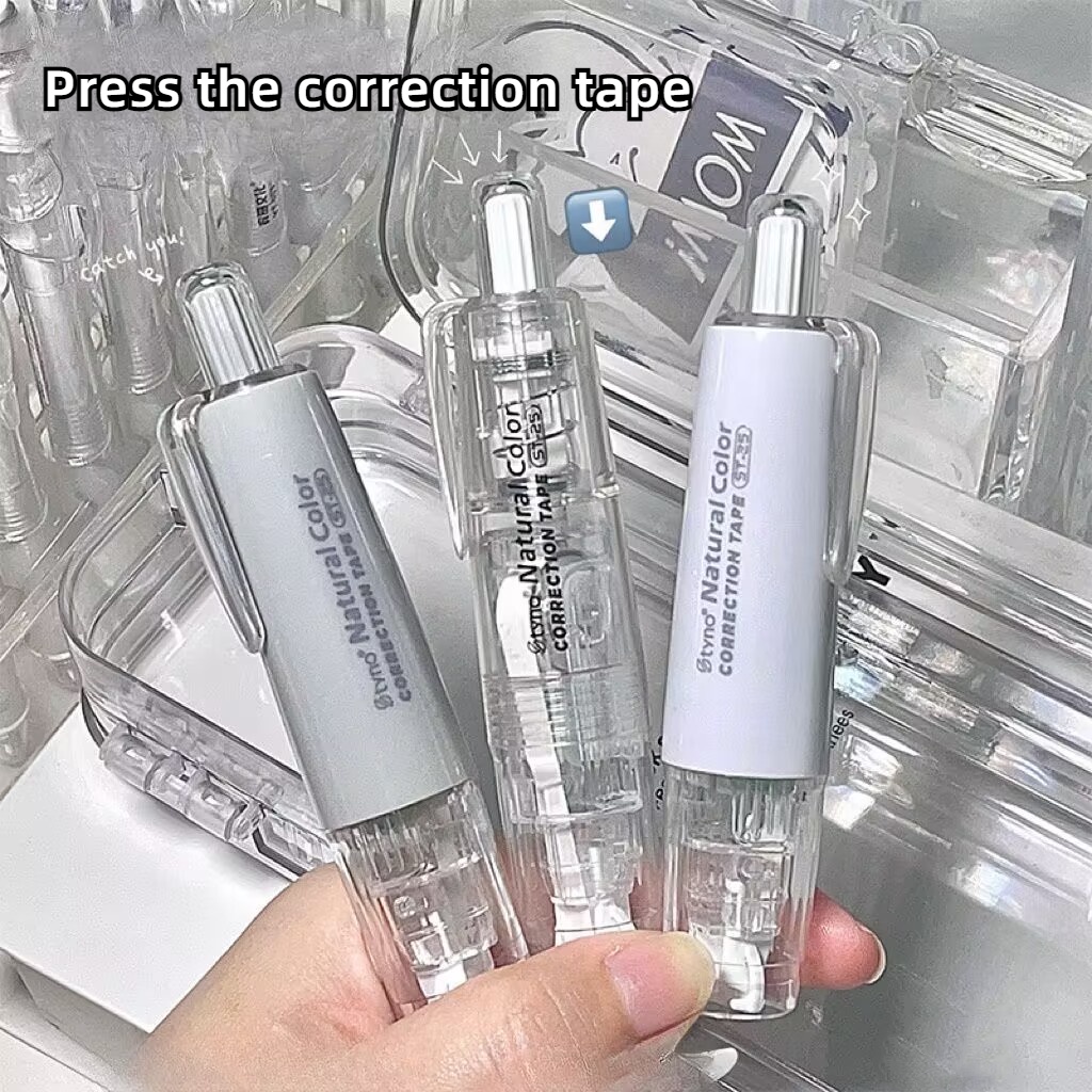 Press Rotatable Correction Tape Refillable Portable Push-type Erasure ...