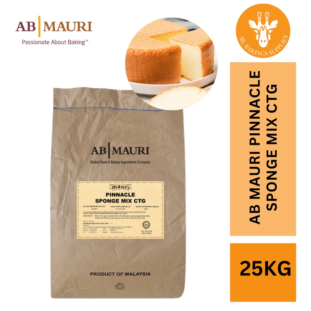 AB MAURI Pinnacle Sponge Mix CTG | Tepung Optima Kek Span/ 25KG ...