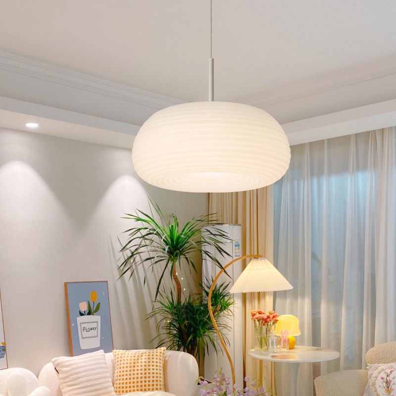 Minimalist Pendant Light Cream Style Bedroom Ceiling Light Chandelier ...