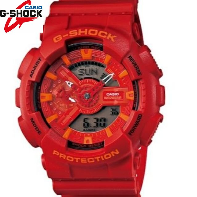 G-SHOCK GA-110-AC-4AJF Big Red Transformers Series waterproof watch ...
