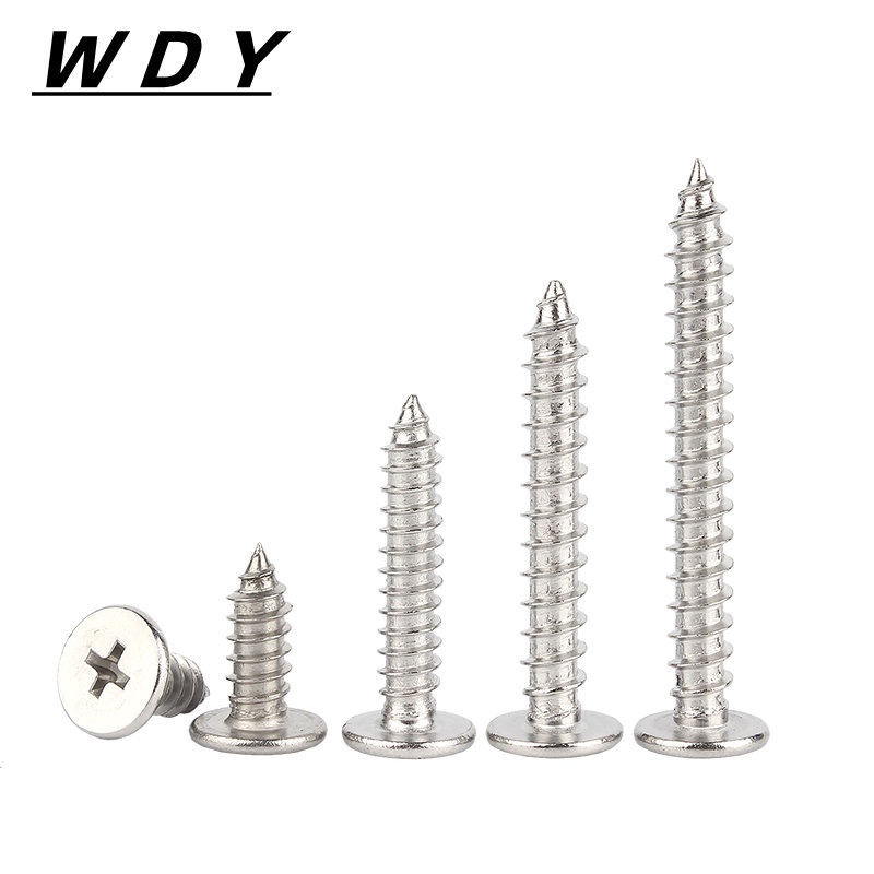 304 Stainless Steel Flat Head Self-Tapping Screws CA Ultra-Thin Head ...