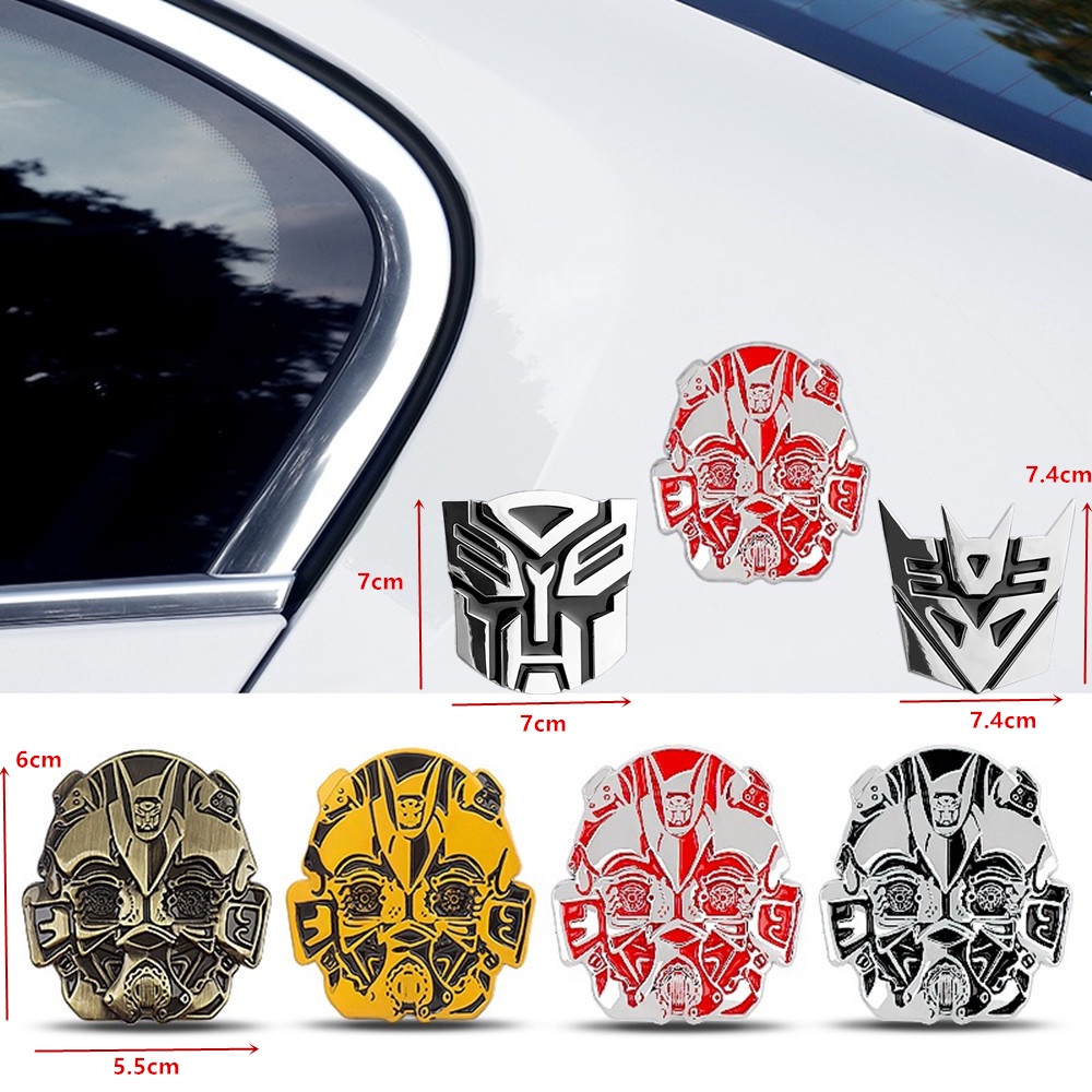 Car Sticker Transformers Bumblebee Metal 3D Emblem Autobots Badge ...