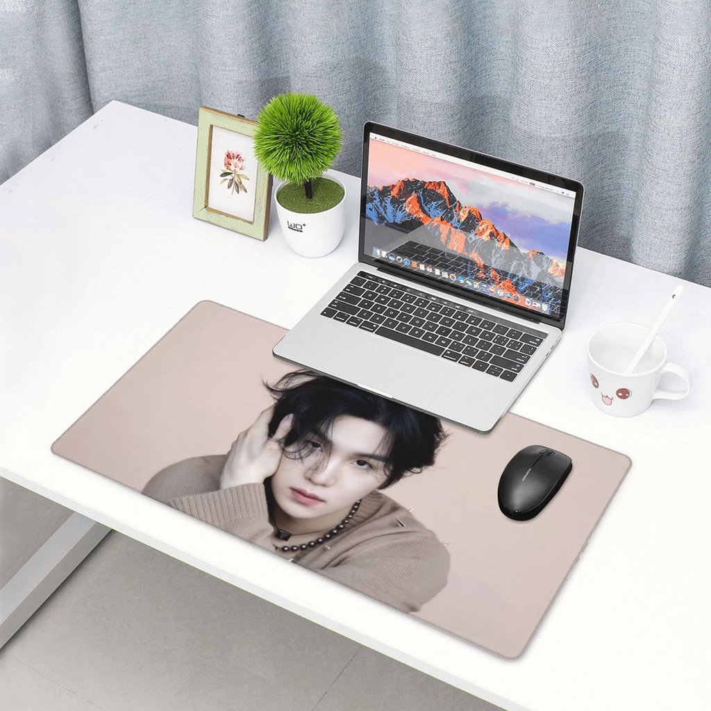 BTS SUGA Agust D 40x75cm Large Printed Mouse Pad, Non-Slip Rubber Base ...