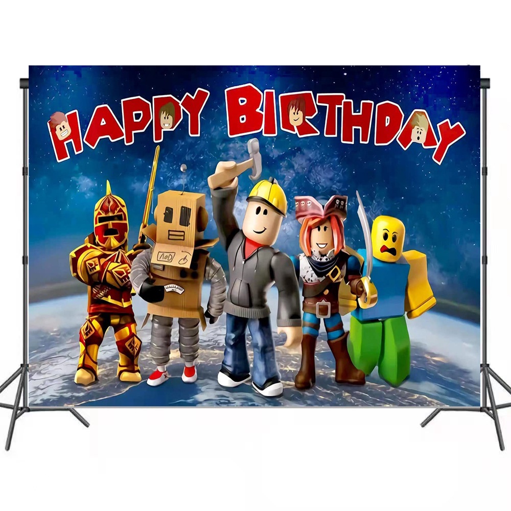[SG] Roblox Photography 5x3ft Backdrop Minecraft Banner Supplies for ...